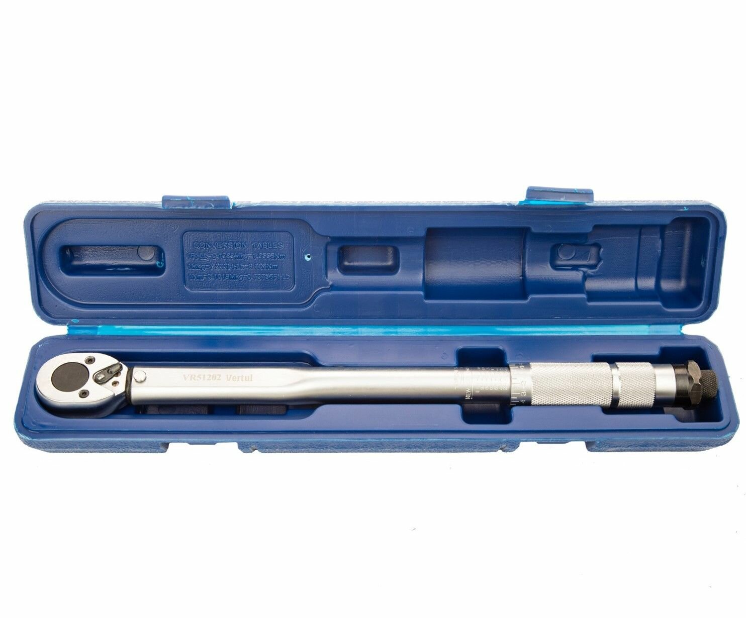 Динамометрический ключ Vertul VR51202, 3/8", 19 - 110 Н·м, легированная сталь, синий