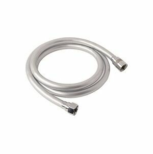 Шланг для душа Kaiser 1,5м 0005 виниловый "Isiflex" Grey серый. Защита от перекрута. Стильный дизайн. Соединительные элементы из латуни.