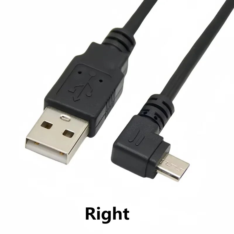 Угловой Micro USB кабель, 0.5м, Right