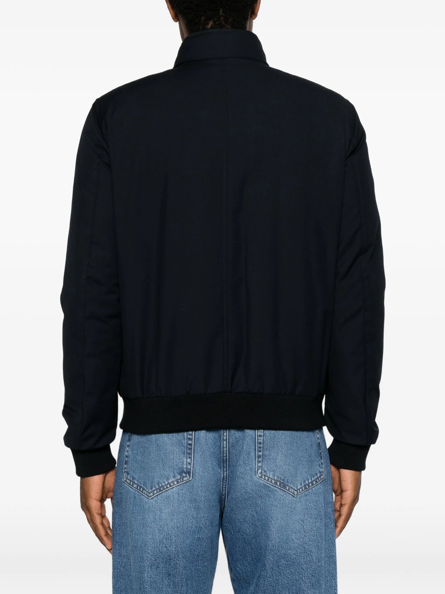 Куртка MooRER Janson bomber jacket, размер 48, blue — фото 1