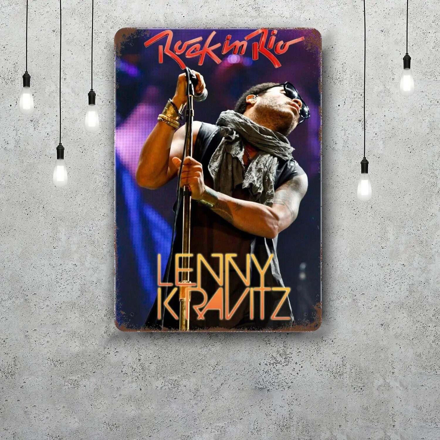Lenny Kravitz Винтажная металлическая вывеска Капитан