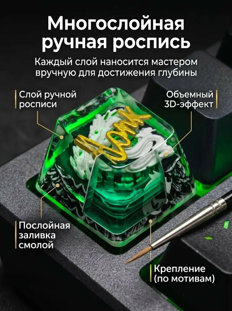Кастомный кейкап с автографом Donk
