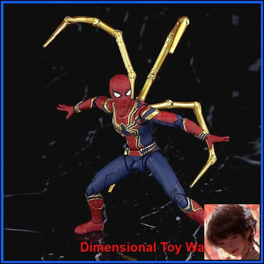 Фигурка Железный Человек-паук Iron Spider-man с управлением со смартфона, коллекционная игрушка из пластика, красный цве