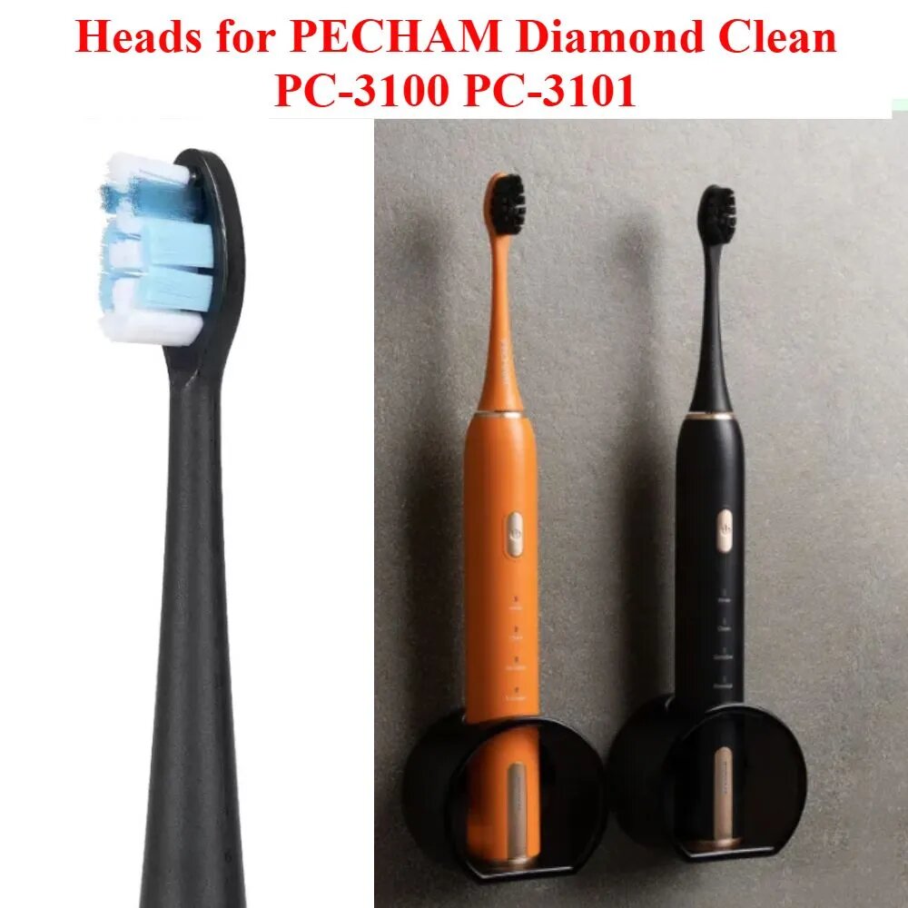 8 шт. сменных зубных щеток для зубных щеток PECHAM Diamond Clean PC-3100 PC-3101 серии
