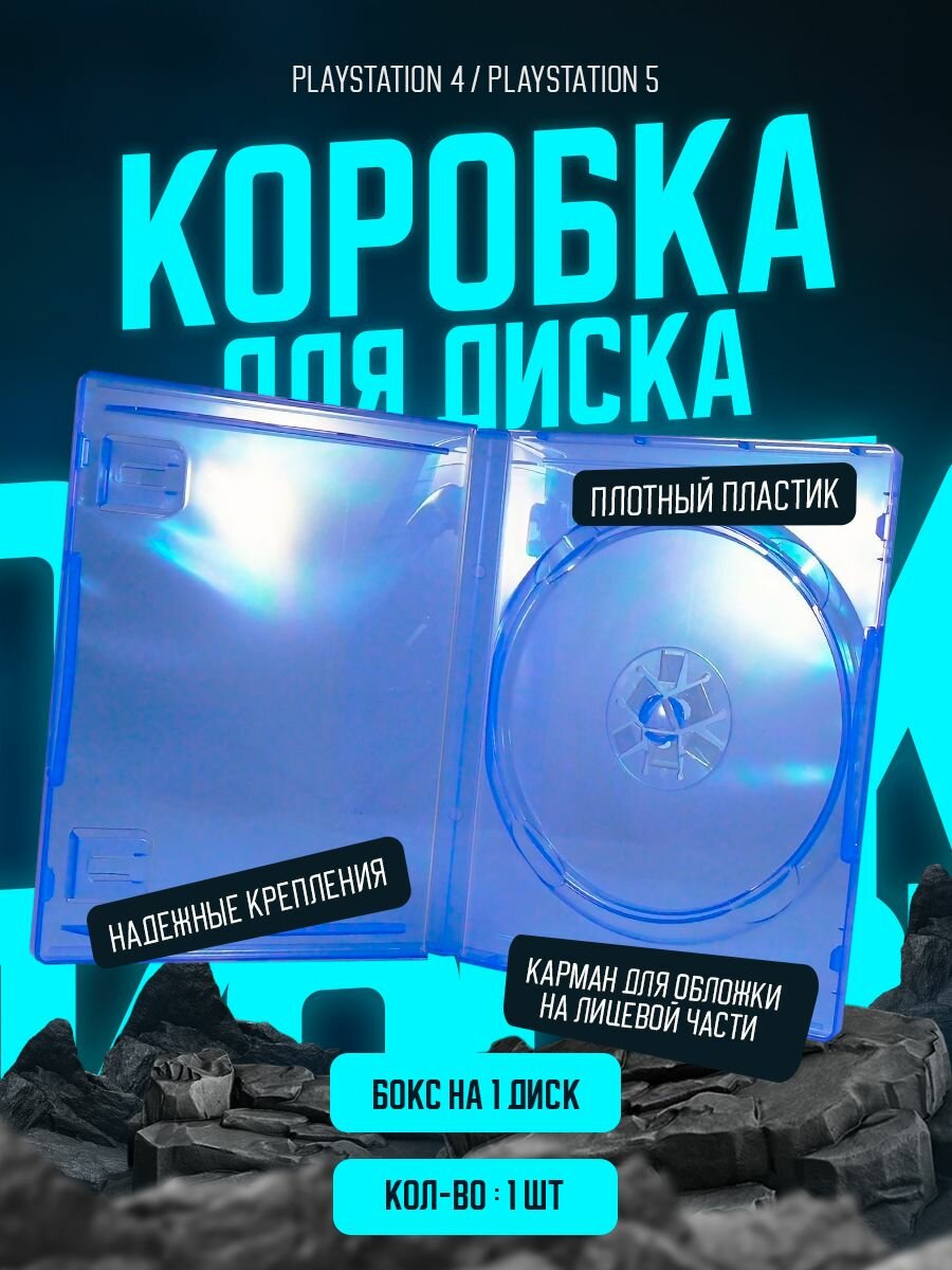 Бокс для диска PS4; PS5 box case ПС4; ПС5 (Коробка кейс Playstation 4; Playstaton 5)