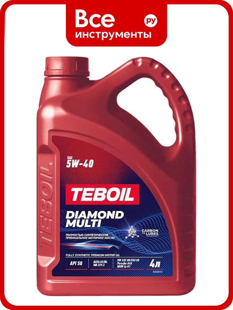 Моторное масло TEBOIL Diamond Multi 5W-40 4 л 2448238
