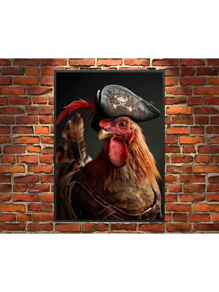 Курица-птица-пират 1, Плакат 30x42см
