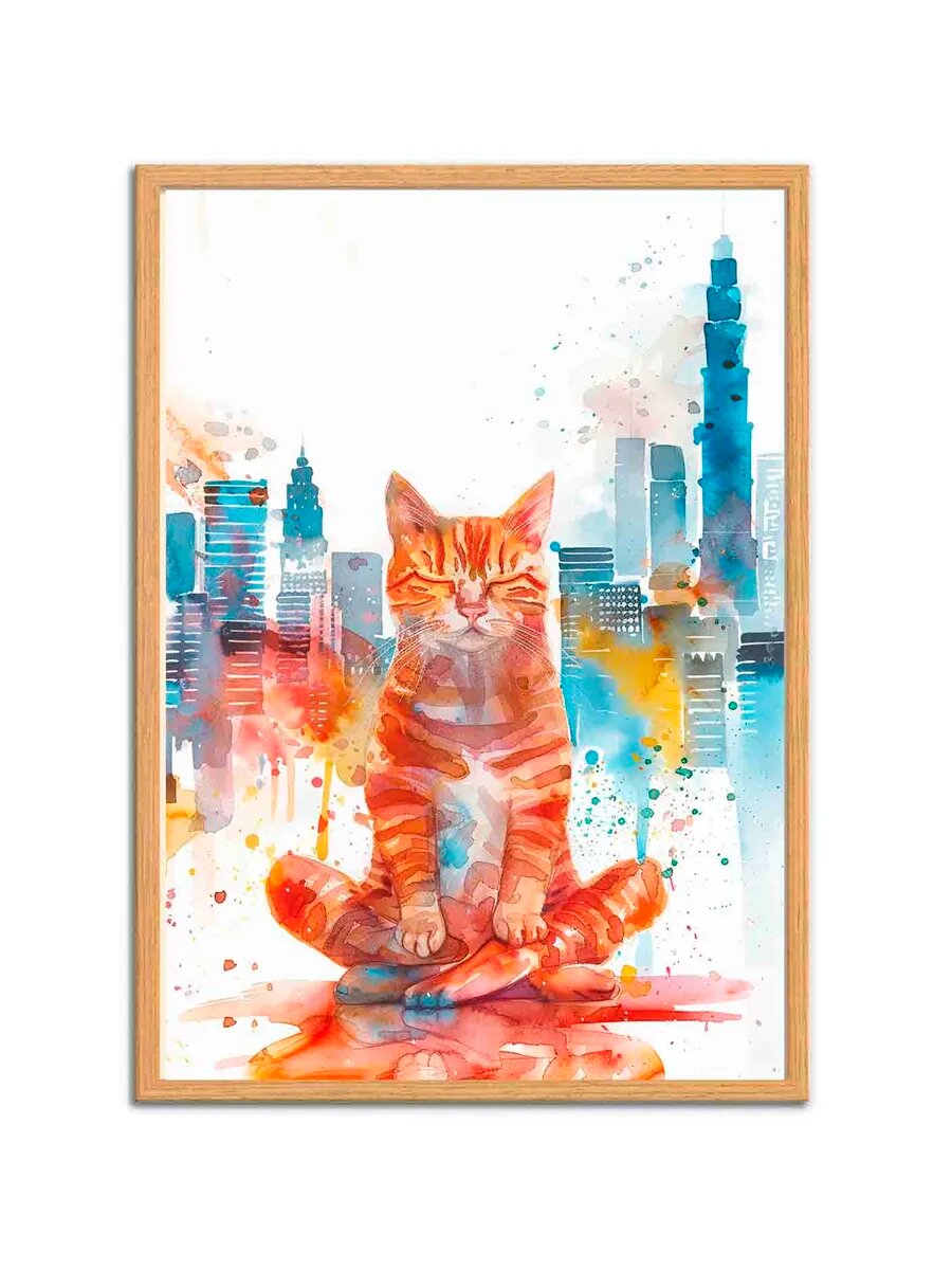 Манчкин Кот Йога 5, Плакат 30x42см