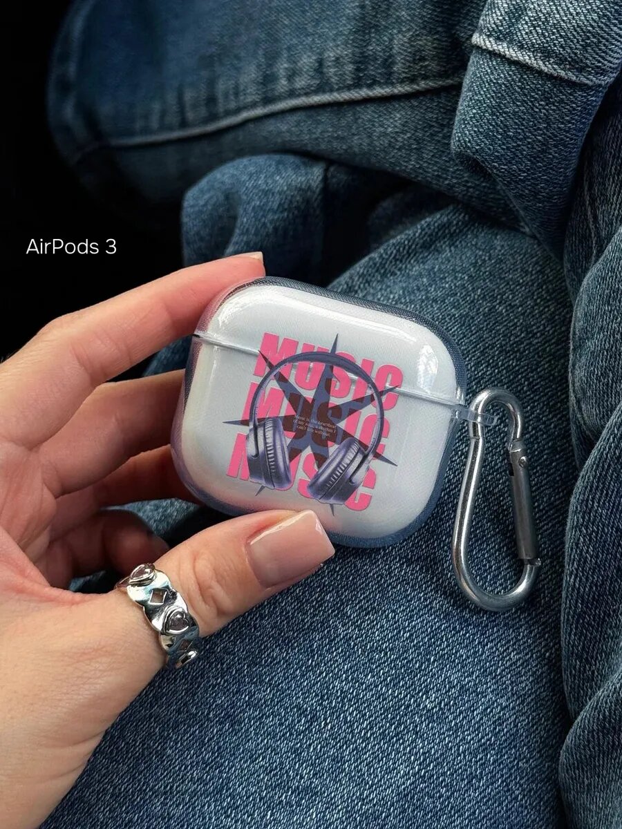 Чехол на AirPods 3 с надписью