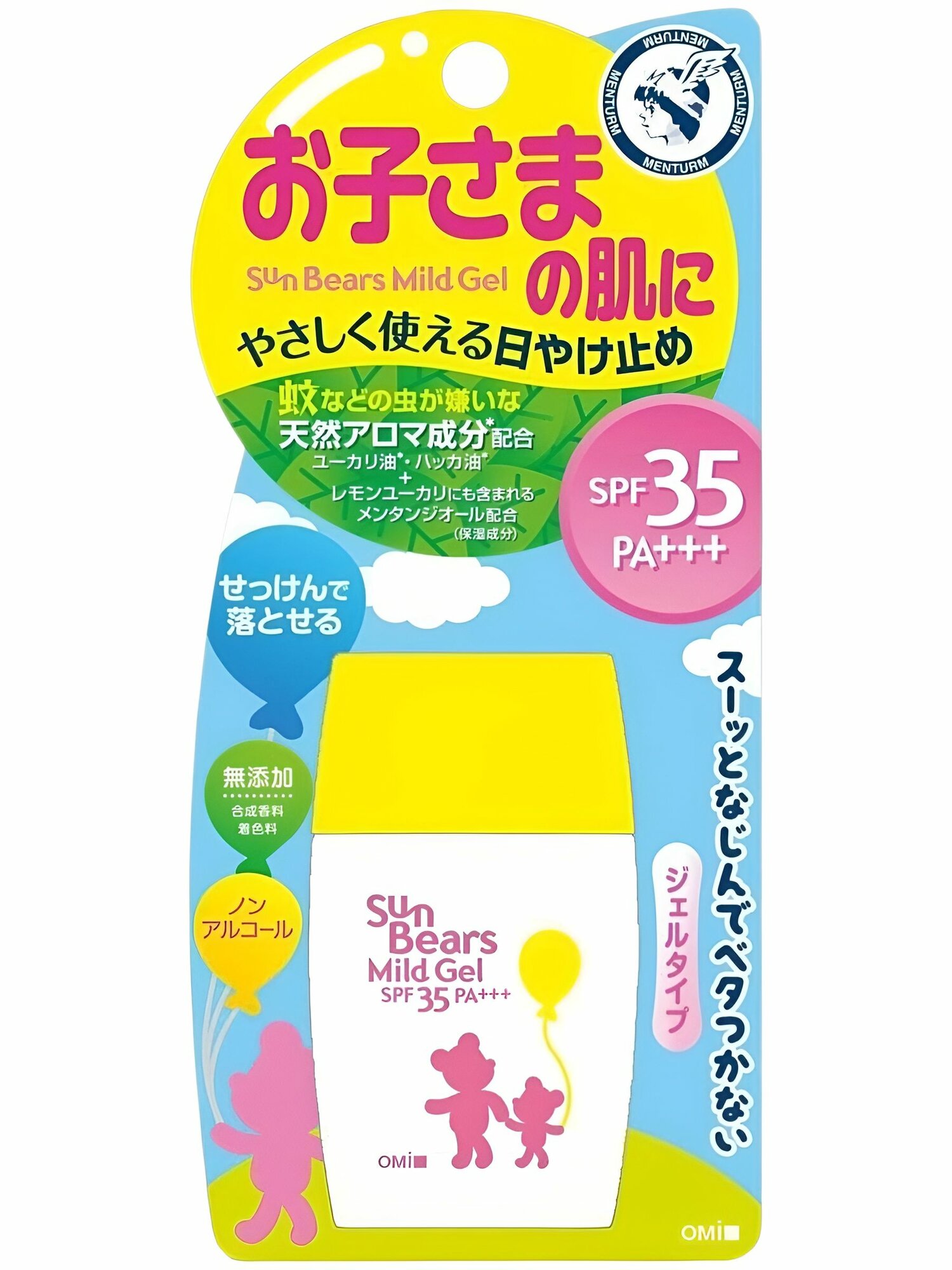 OMI BROTHER Sun Bears Солнцезащитный гель SPF35 PA+++ для лица и тела 30 г, чувствительная кожа