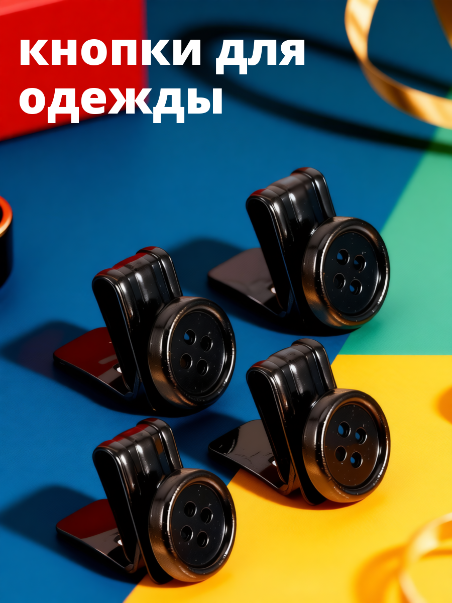 4 Пcs Замена Кнопок Для Штанов Чёрные Клипсы На Брюки 2 50X2 20X2 10Cm