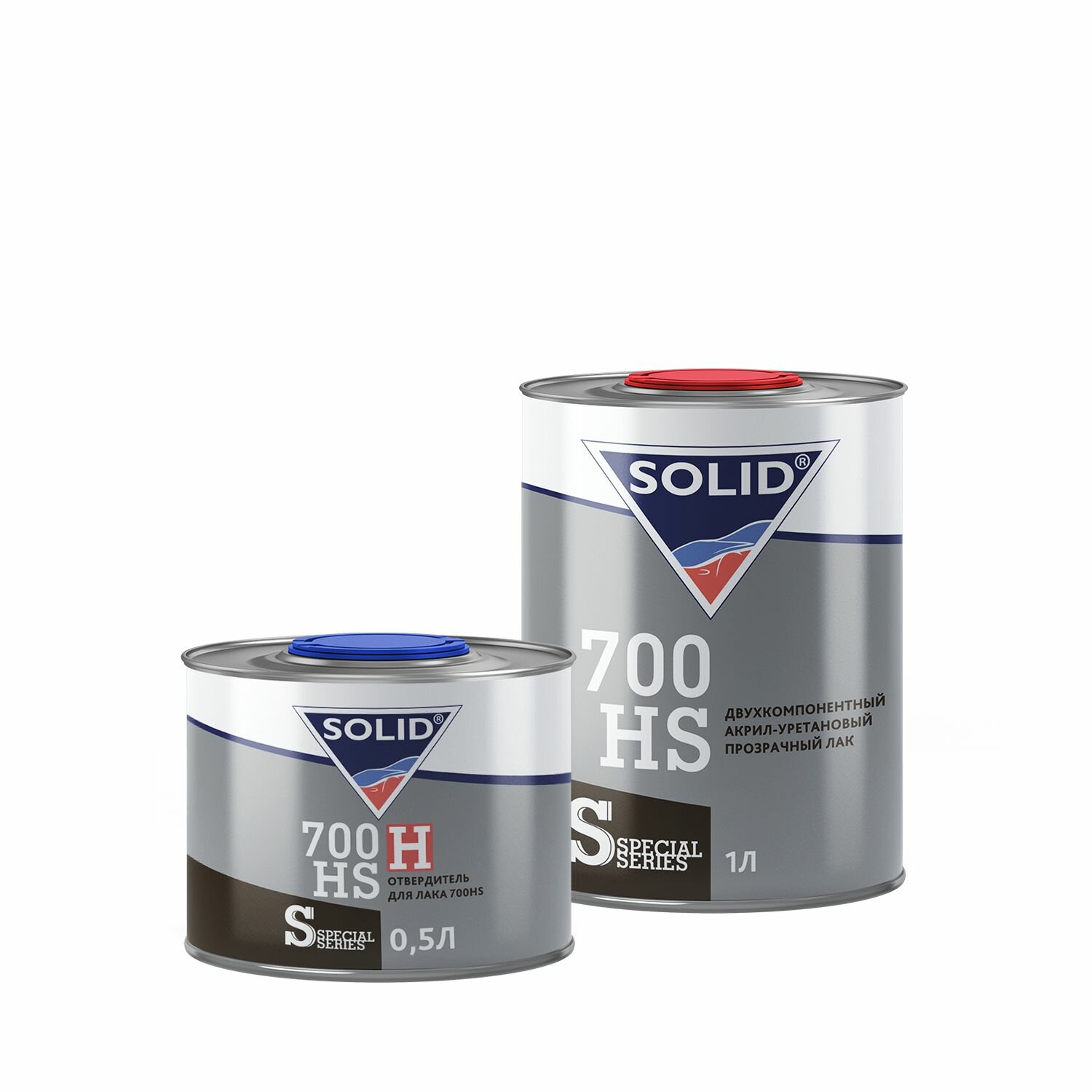 Лак автомобильный SOLID 700 HS 1л +отвердитель 0,5л, (комплект)