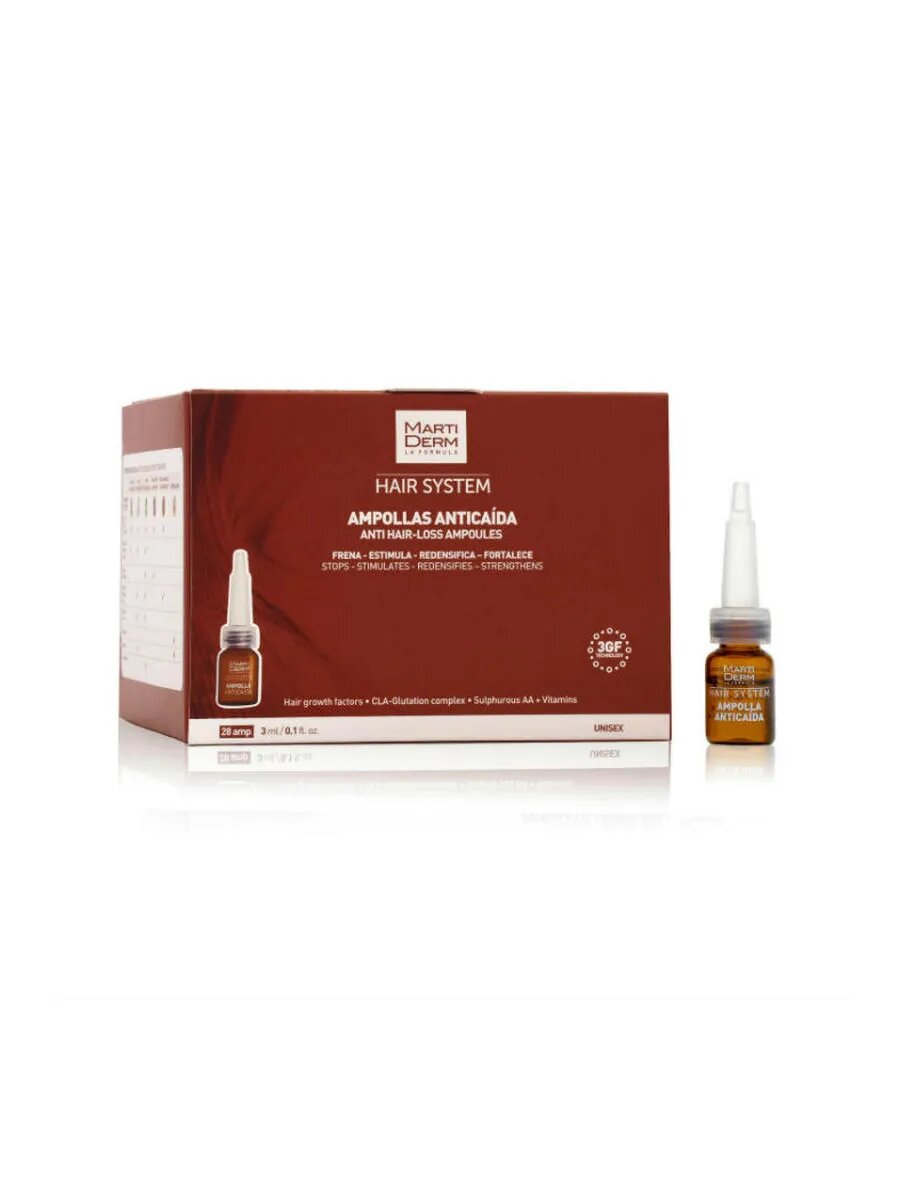 MartiDerm Hair System Средство против выпадения волос ампулы
