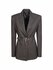 Куртка Pinko Belted jacket, размер 44, brown