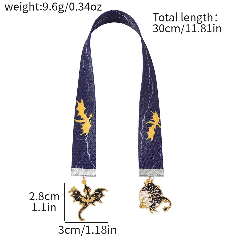 Металлическая закладка с драконом Dragon Bookmark