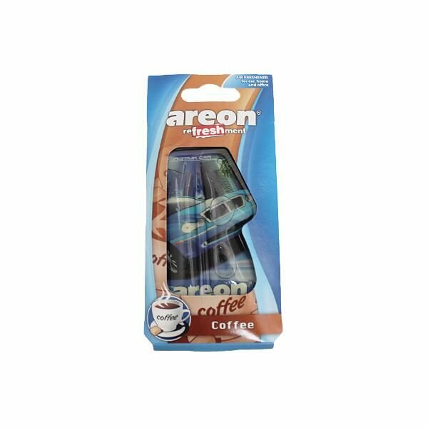 Ароматизатор Areon REFRESHMENT LIQUID подвесной гелевый Coffee для авто в салон