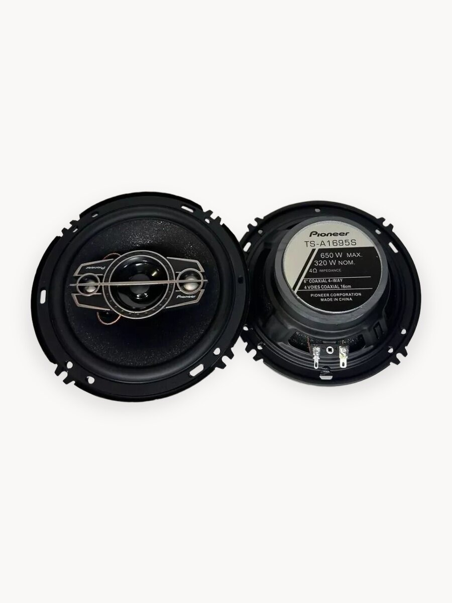 Динамики автомобильные 16 см в машину, комплект 4 шт Pioneer 650 Вт