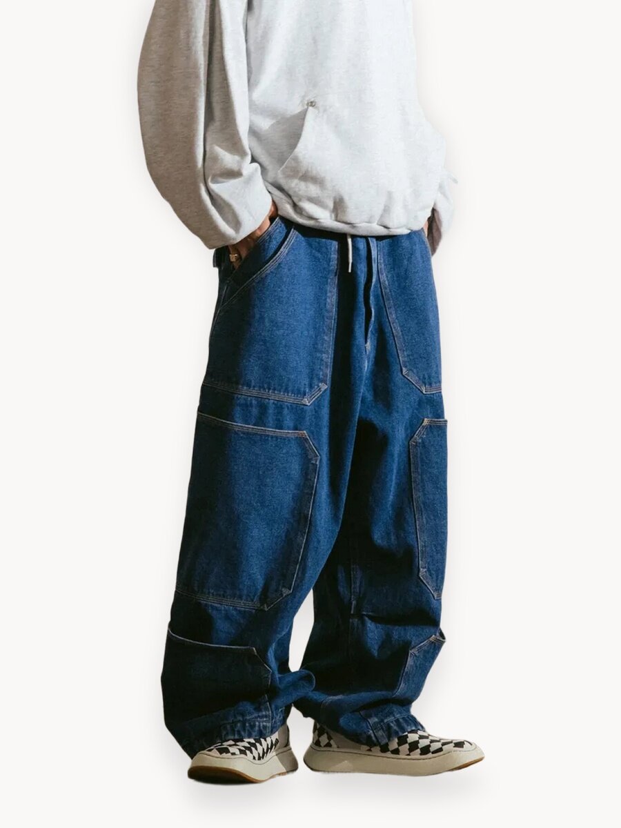 Джинсы широкие Spread Panel Denim 