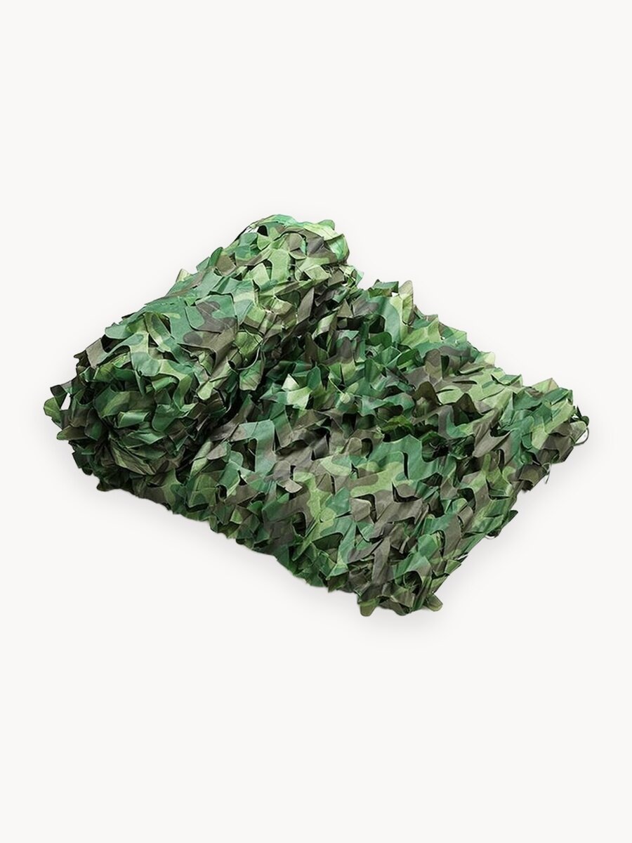 Маскировочная сеть, 3х6 м, армированная, зеленая, защита от ультрафиолета