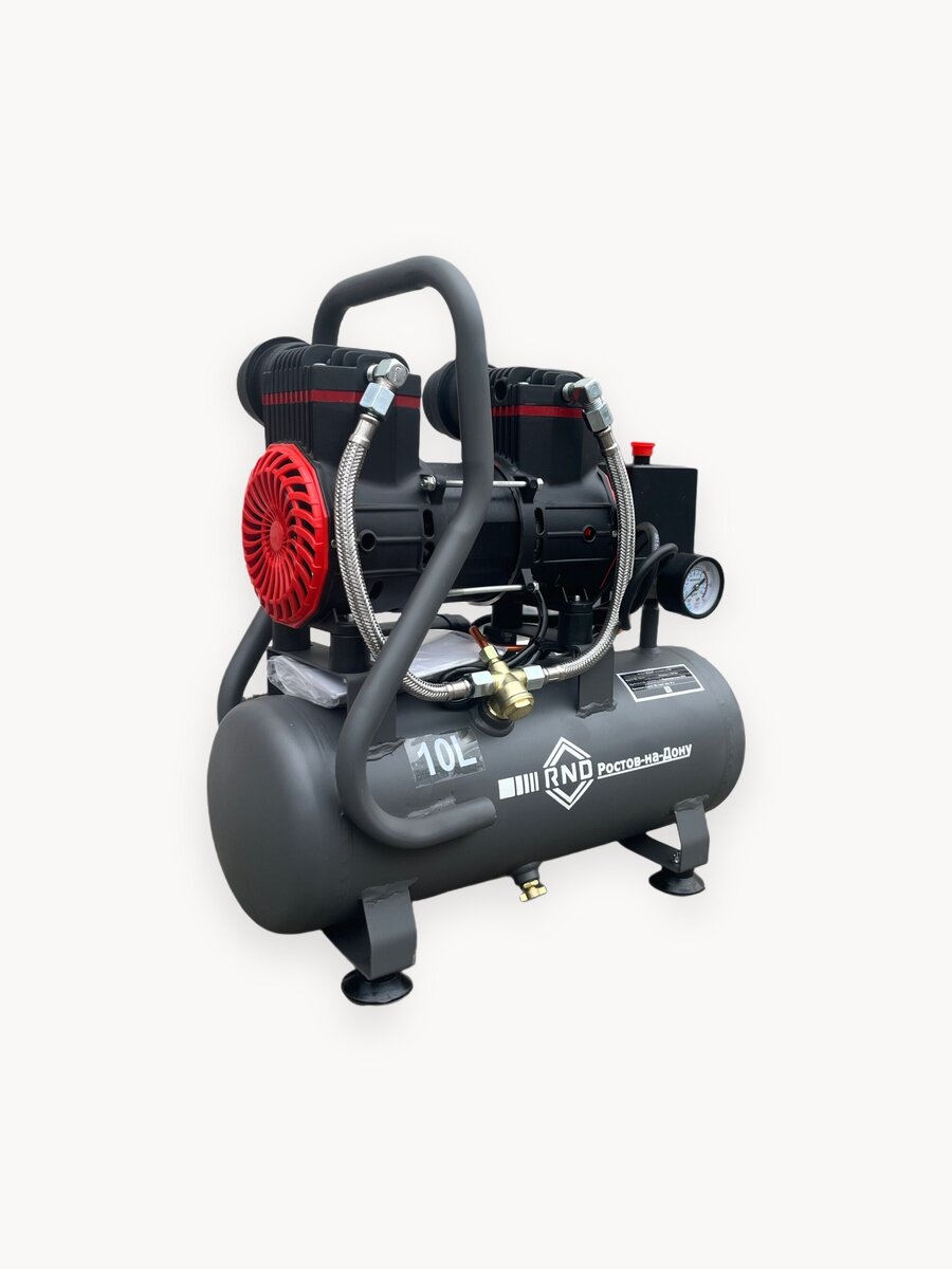 Компрессор воздушный безмасляный Rnd КБ-220/10 ( 220 л/мин, 1500 Вт, 8 бар, Ресивер 10 Л, пневматический,)