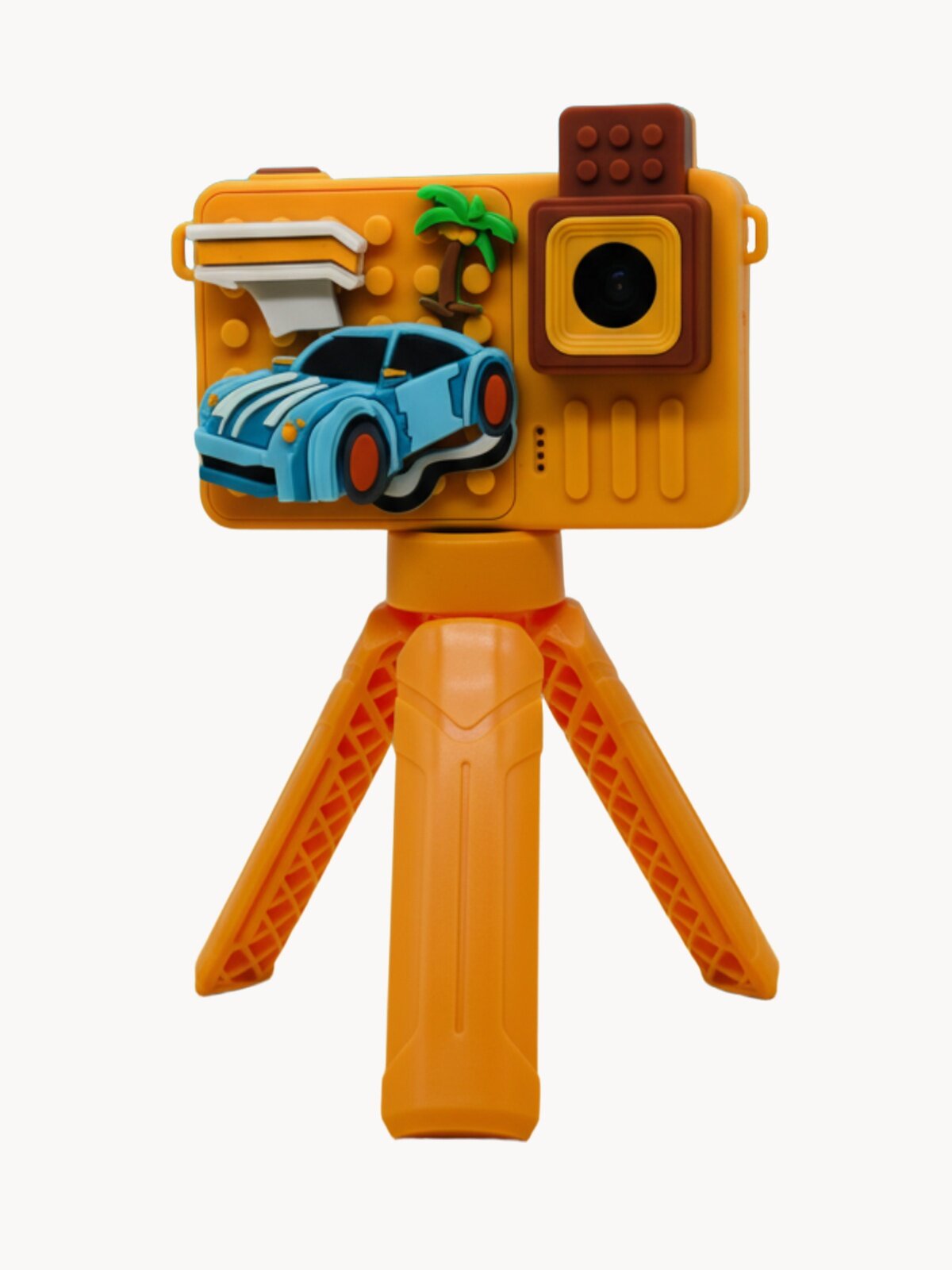 Детский фотоаппарат с Флип камерой для девочек и для мальчиков цифровой, фотокамера для детей со штативом, Машинка для ребенка