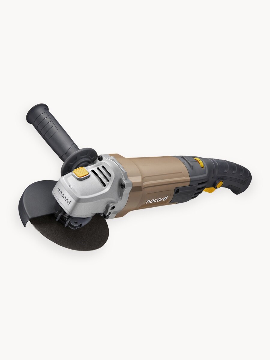 УШМ Nocord, 1350 Вт, диск 125 мм, поддержка и регулировка оборотов, плавный пуск, NCG-1300.125. CS