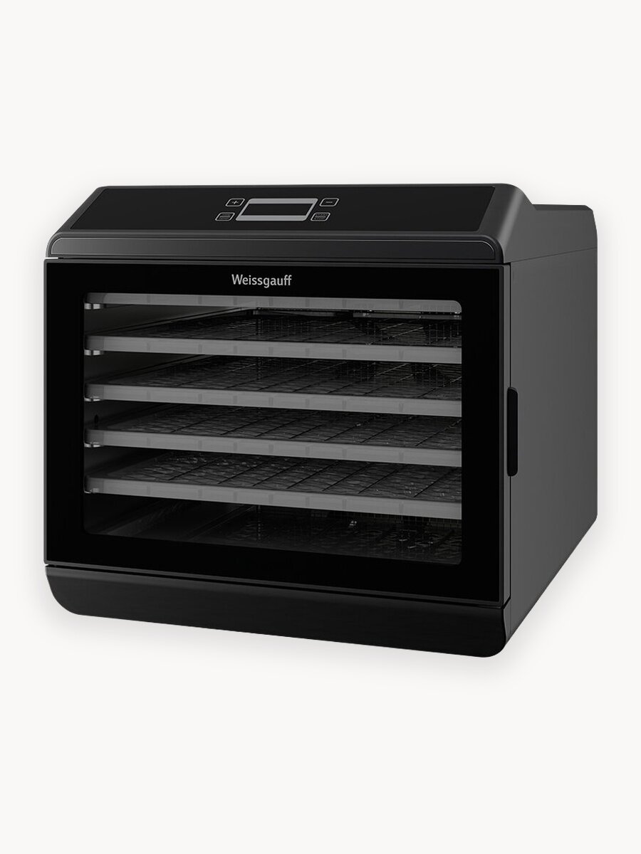 Дегидратор Weissgauff WDH 106 Dry Cube, Сушилка для овощей и фруктов, Объём 25 литров, Мощность 500 Вт