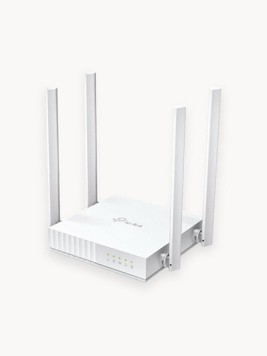 Wi-Fi-роутер TP-LINK Archer C24, AC750, 4 LAN, 2,4-5 ГГц, белый