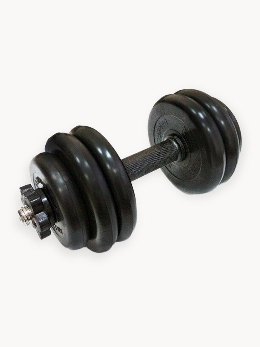 Гантели разборные 1 шт по 14 кг MB Barbell Atlet черный