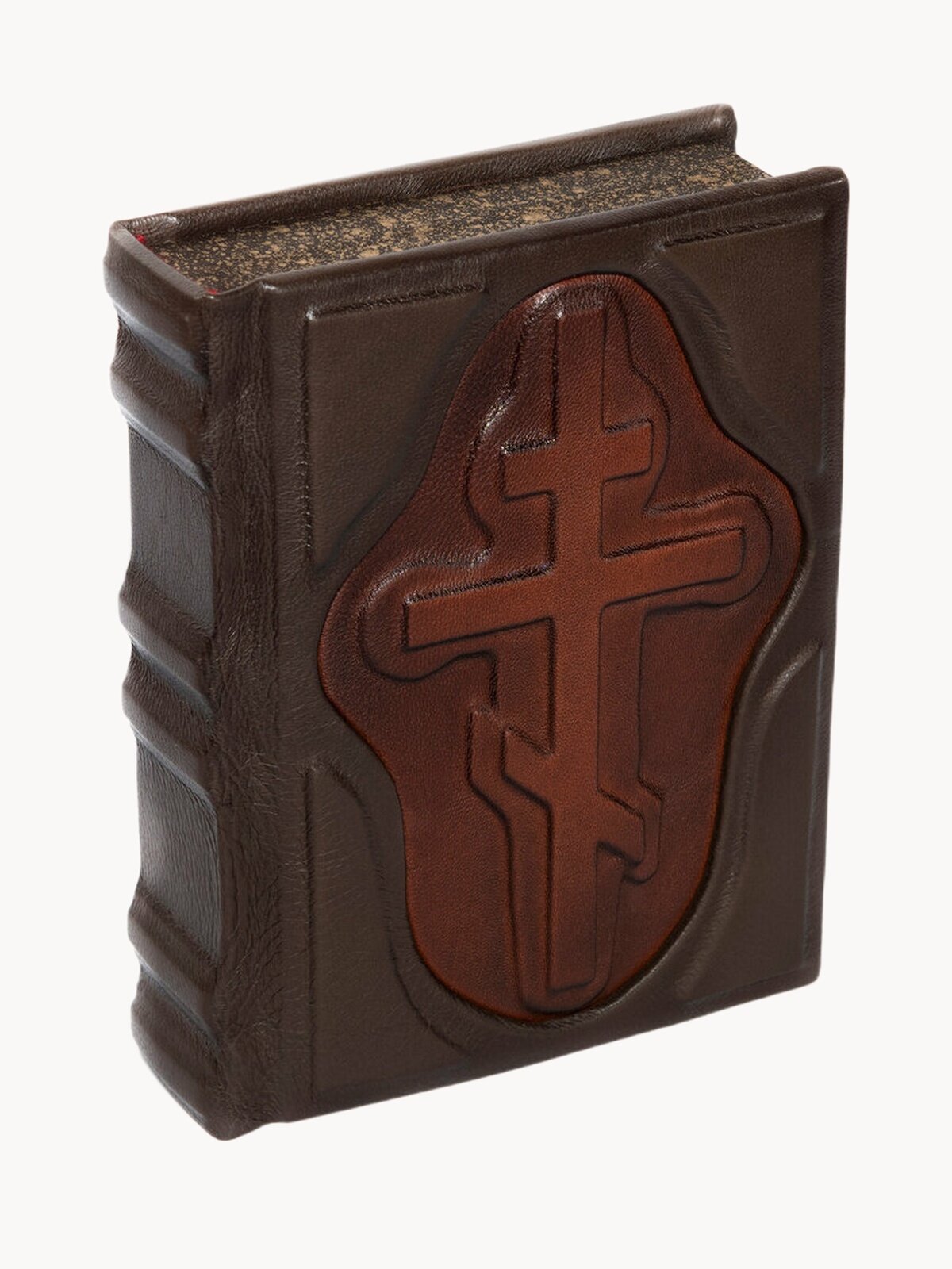 Религия: Православный молитвослов на русском языке в кожаном переплете