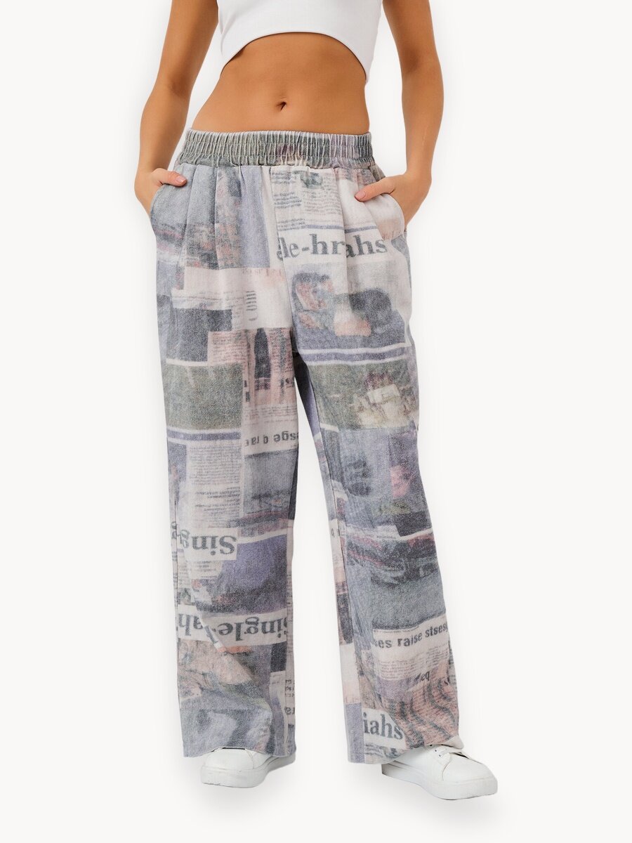 Джинсы широкие 