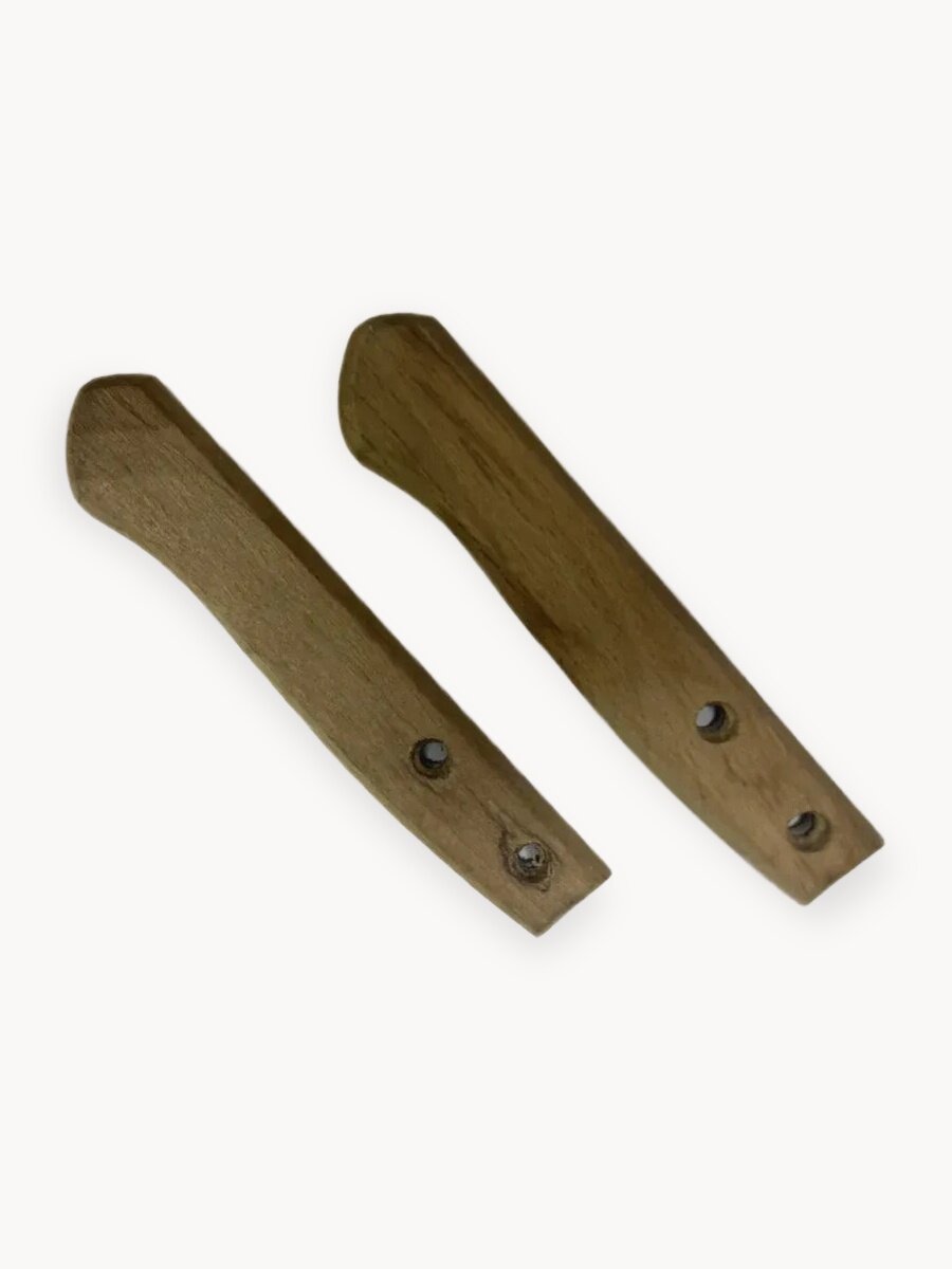 Заготовка для рукоятки ножа 9,5см, Бук, цвет капучино, (2 шт)