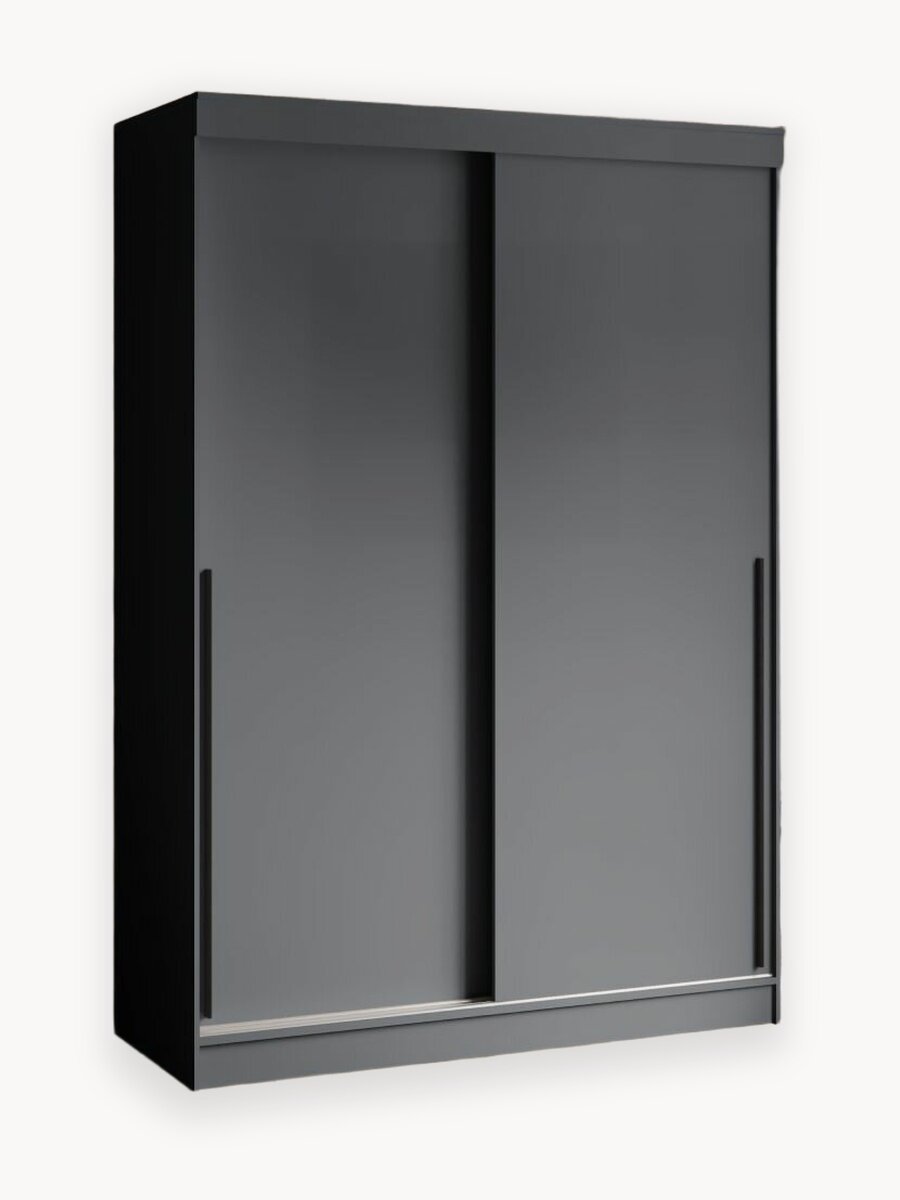 Шкаф-купе HomeGrad Orion, ЛДСП, раздвижные двери, графит, 150х220х62 см