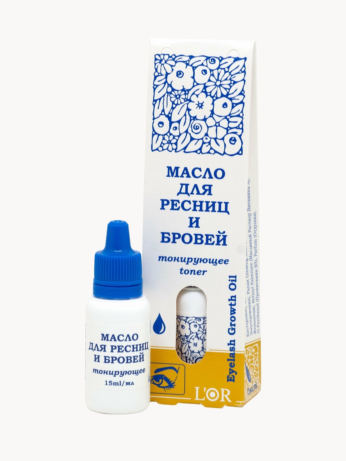 Масло для ресниц и бровей тонирующее L'or 15мл