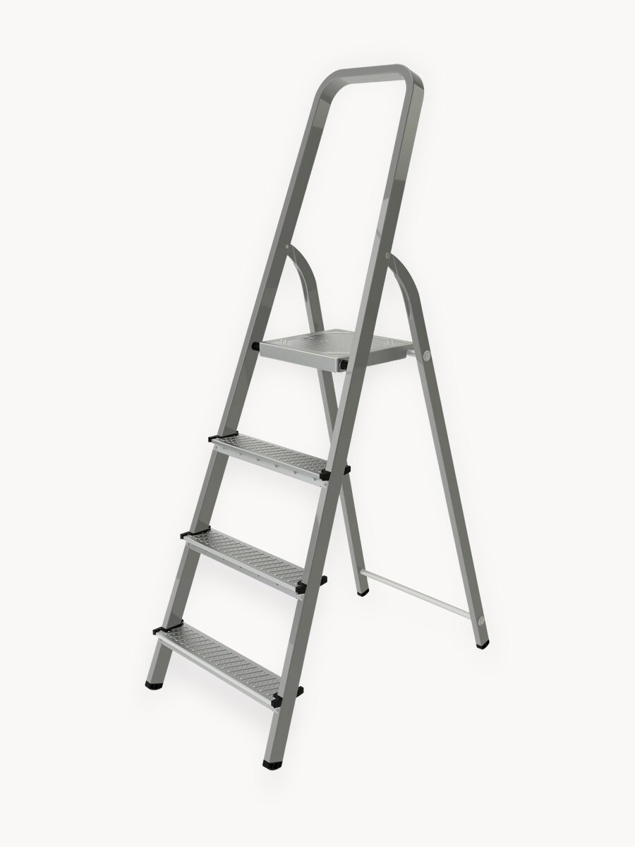 Стремянка "Новая Высота" 1х4 ступеней, максимальная нагрузка 150кг
