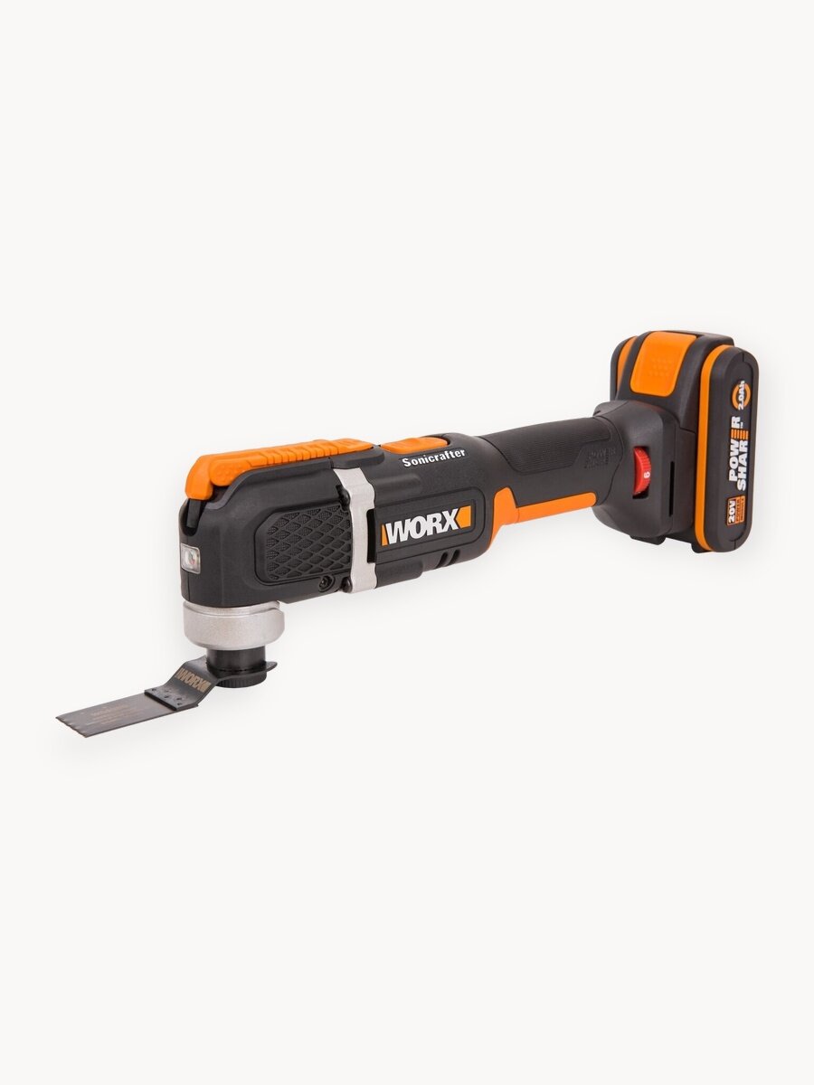 Реноватор аккумуляторный WORX WX696, 20В, 2Ач х1, ЗУ 2А, кейс