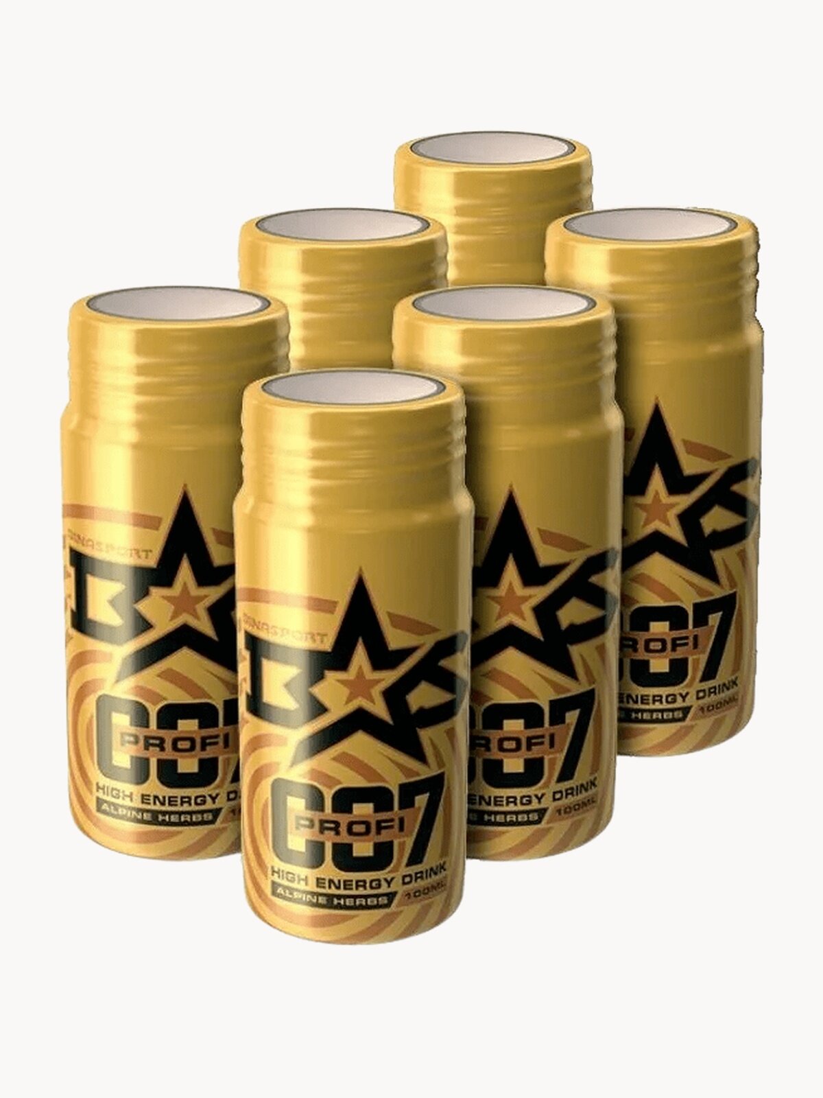 Энергитический напиток Binasport "Тонус 007 Profi" 6 шт по 100мл со вкусом Альпийские травы