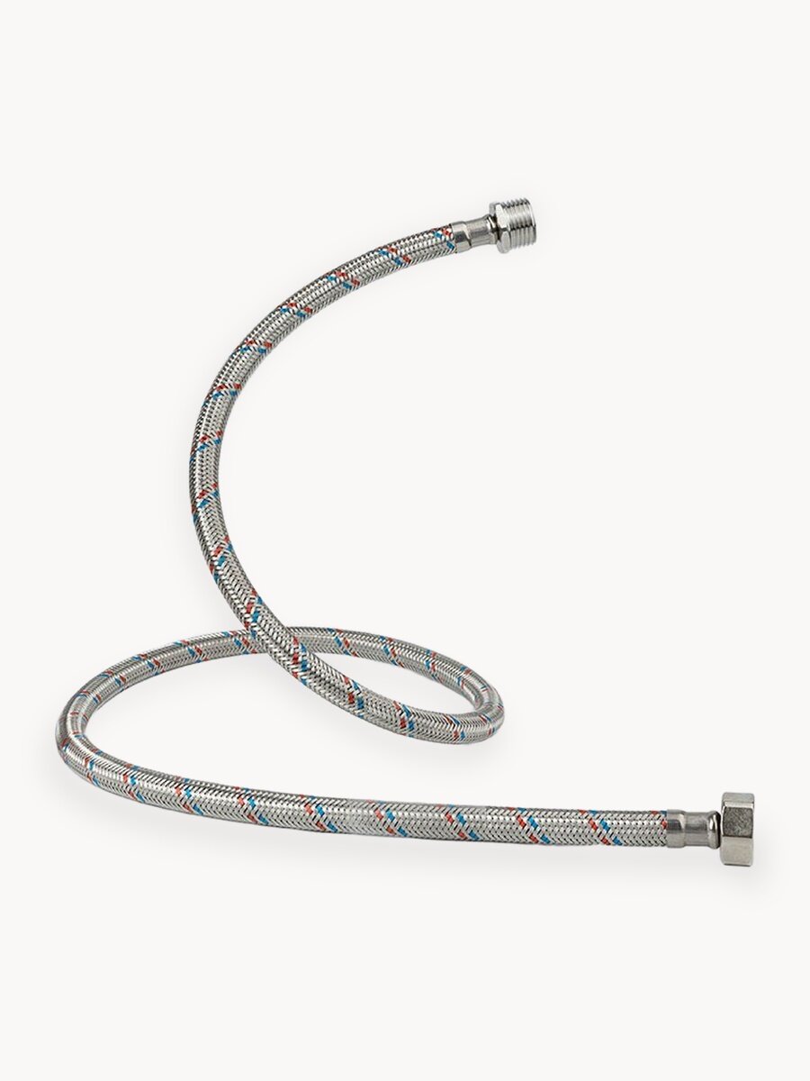 Гибкая подводка IDDIS 926BBS05ZP, F1/2xM1/2, SS304, латунь, 0,5 м