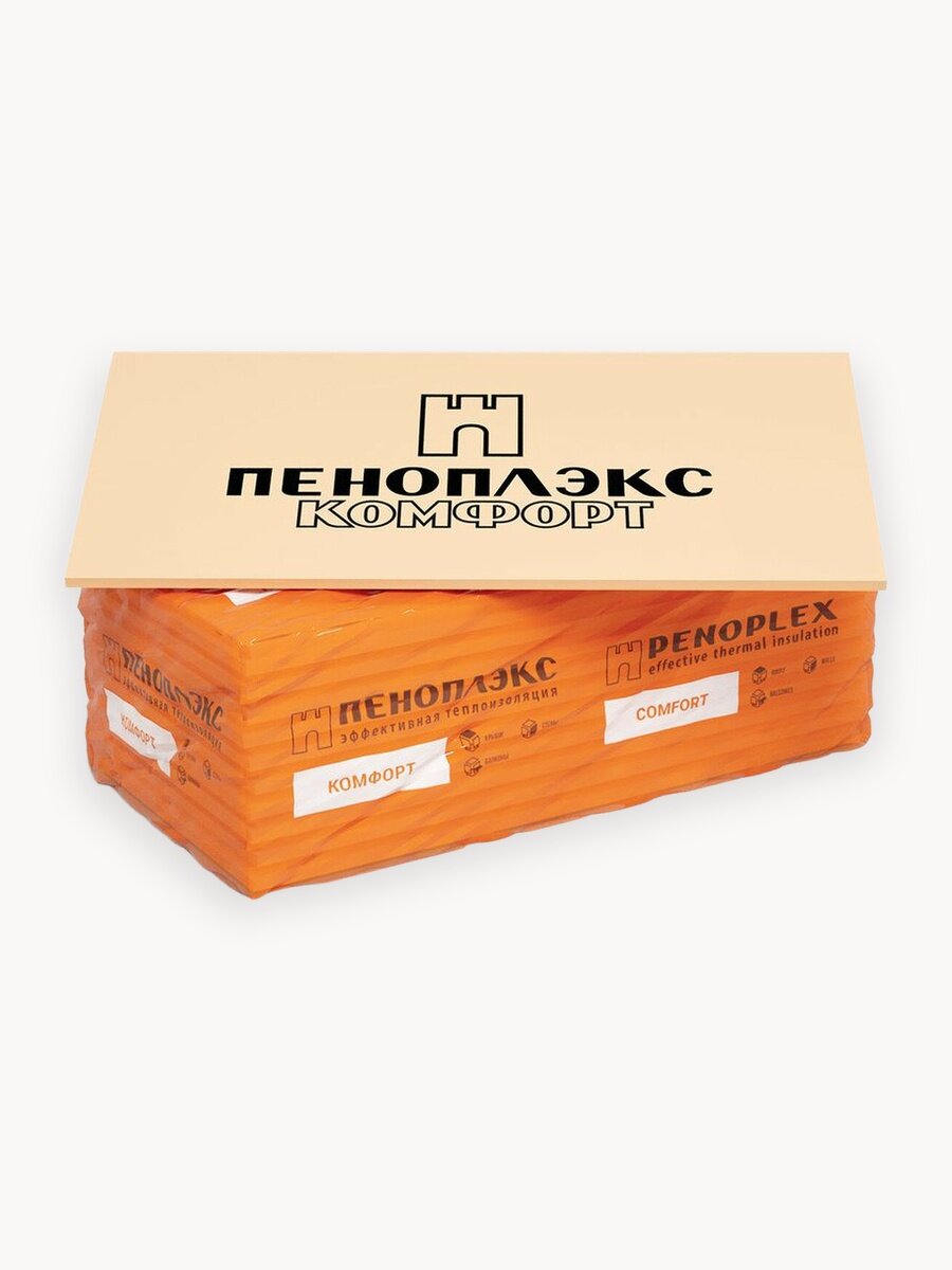 Экструзионный пенополистирол XPS пеноплэкс комфорт 1185х585х20 мм 1шт