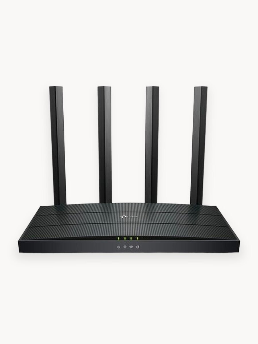 Роутер Wi-Fi TP-LINK Archer, Wi-Fi 6, двухдиапазонный, 2.4/5ГГц, 3 LAN, черный