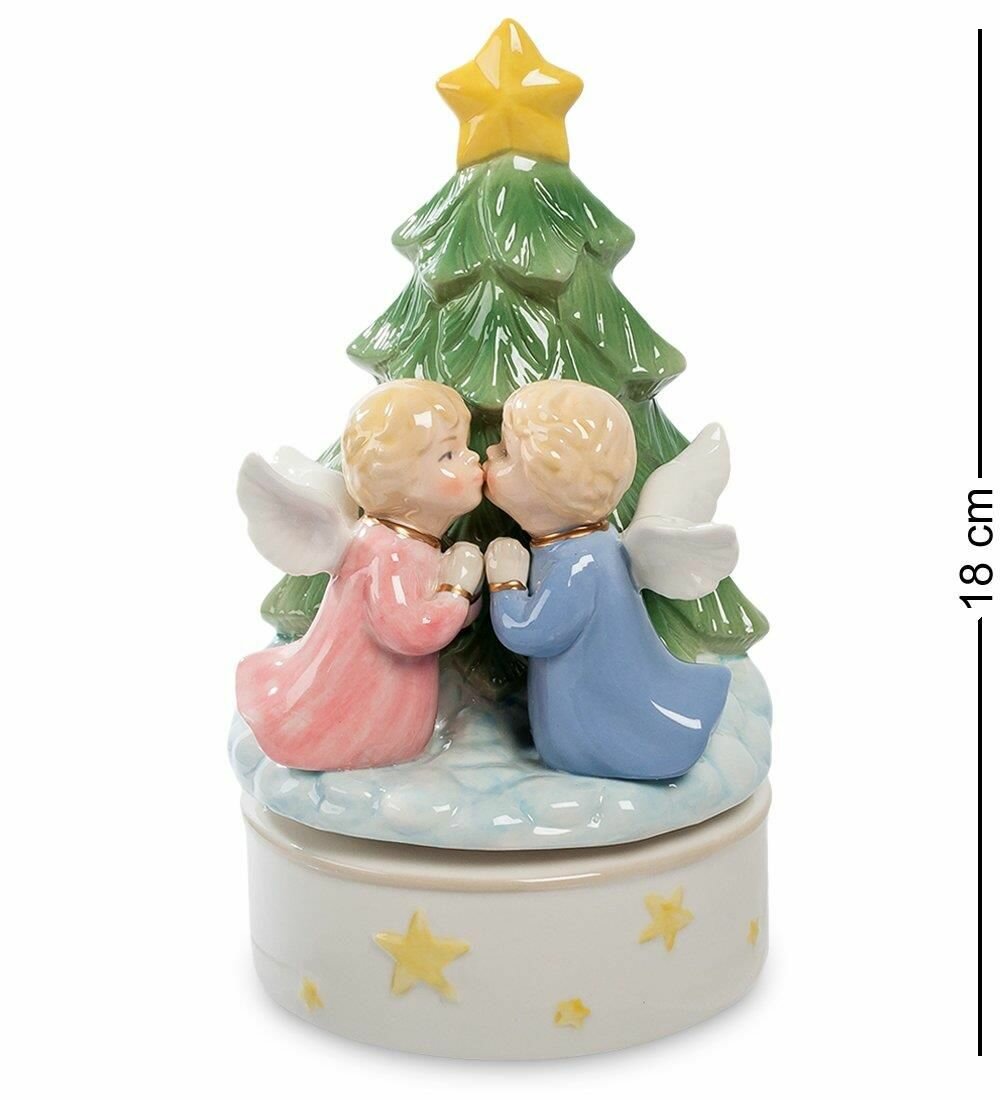 Музыкальная статуэтка Рождественский поцелуй (Pavone) A2079087 Pavone, Керамика