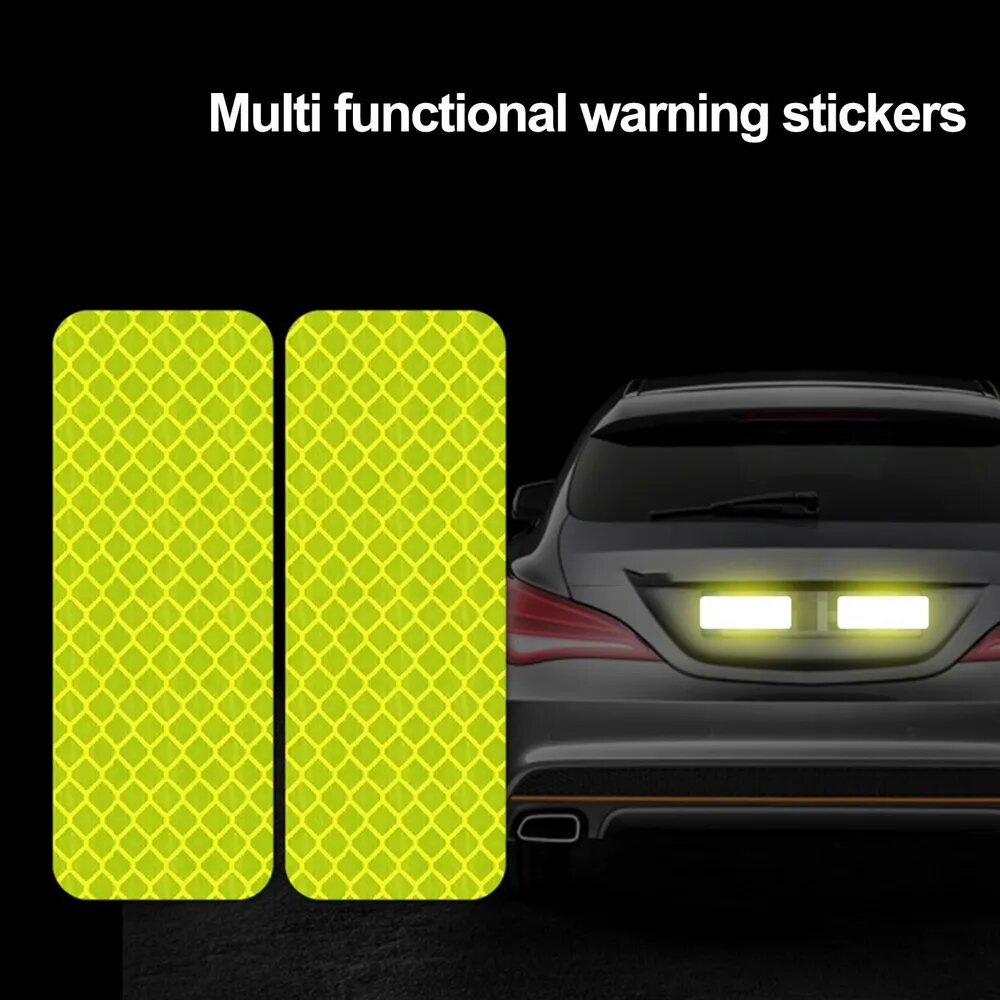 Светоотражающие наклейки в наборе из 14 шт на автомобиль, самокат, велосипед и коляску, фликер на одежду, обувь и рюкзак, светоотражатель для двери авто