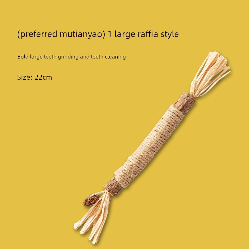 Одна деревянная палочка с котячьим мятным маслом для чистки зубов