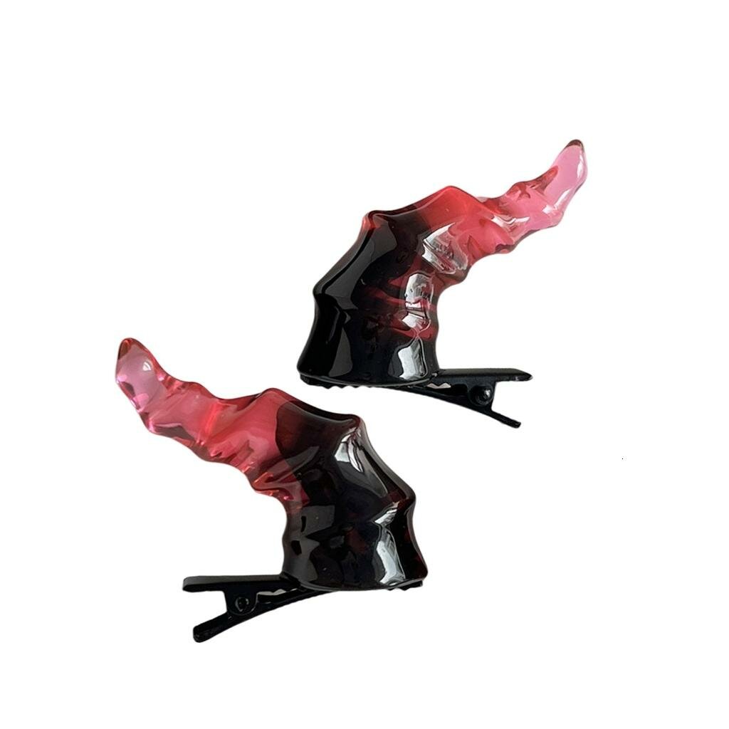 Фестивальная Заколка для волос в виде Дьявольского Рога, реквизит для костюмов из смолы Для тематического мероприятия и укладки