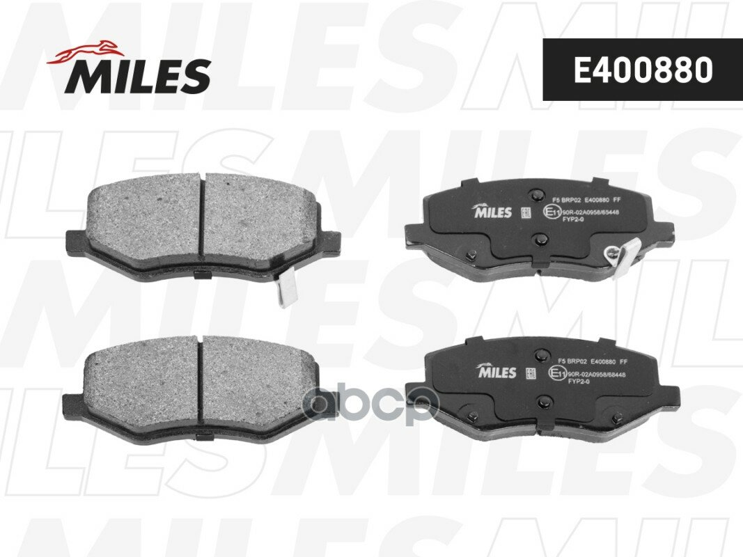 Колодки тормозные JAC JS4/REFINE/S2/S3/MOSKVICH 3 - передние E400880 Miles арт. E400880