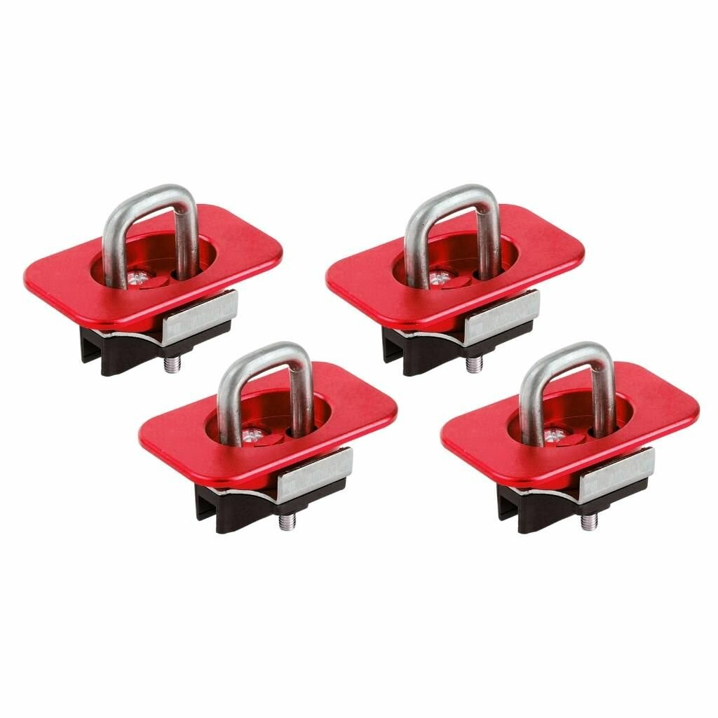 4-компонентное защитное устройство для платформы, подходит для грузовиков F150, F250 и F350, используется для перевозки, красный