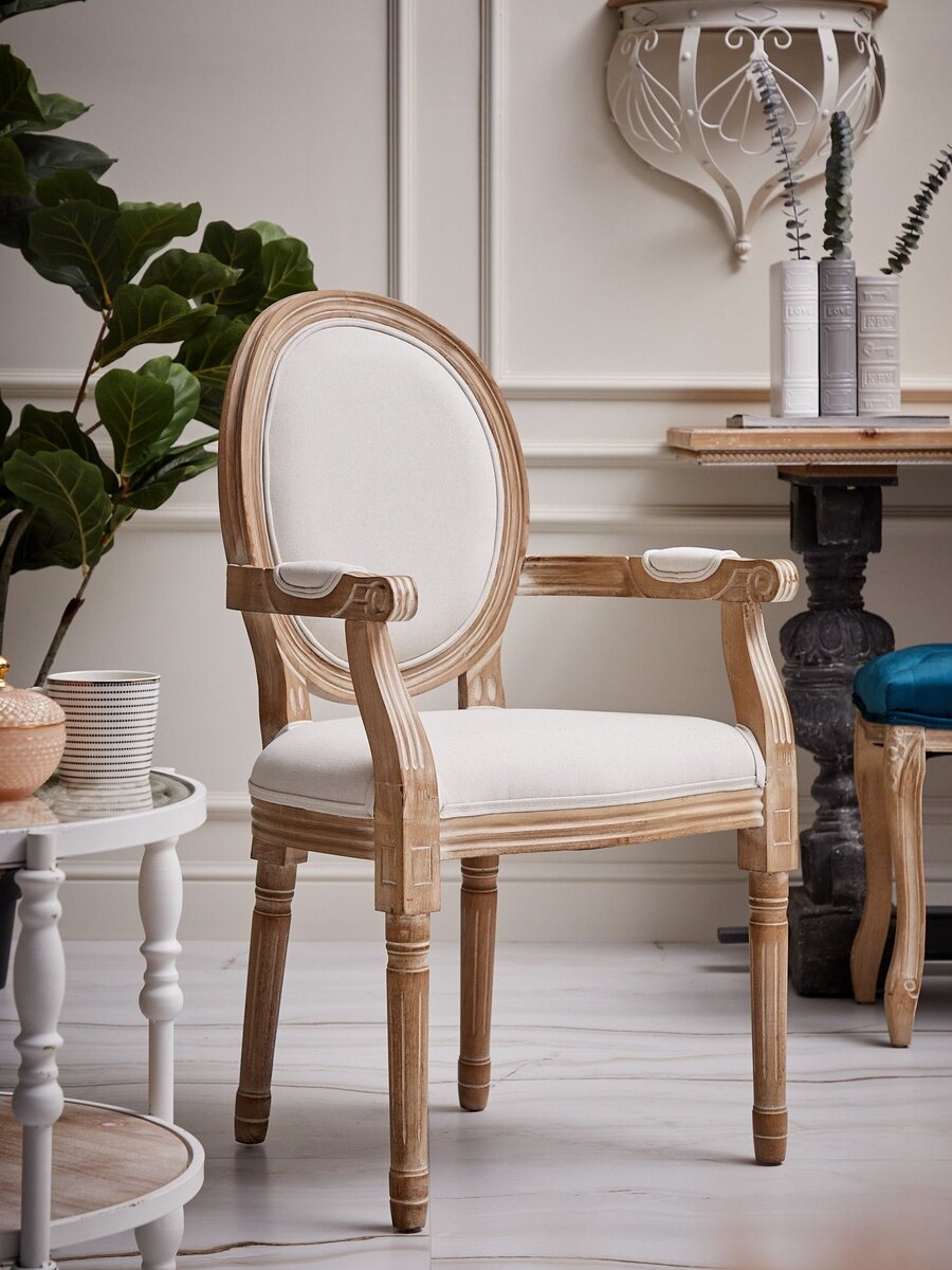 51-100 Кресло "Маркиз" 55 х 46 х 96 см, дерево, ткань, Glasar