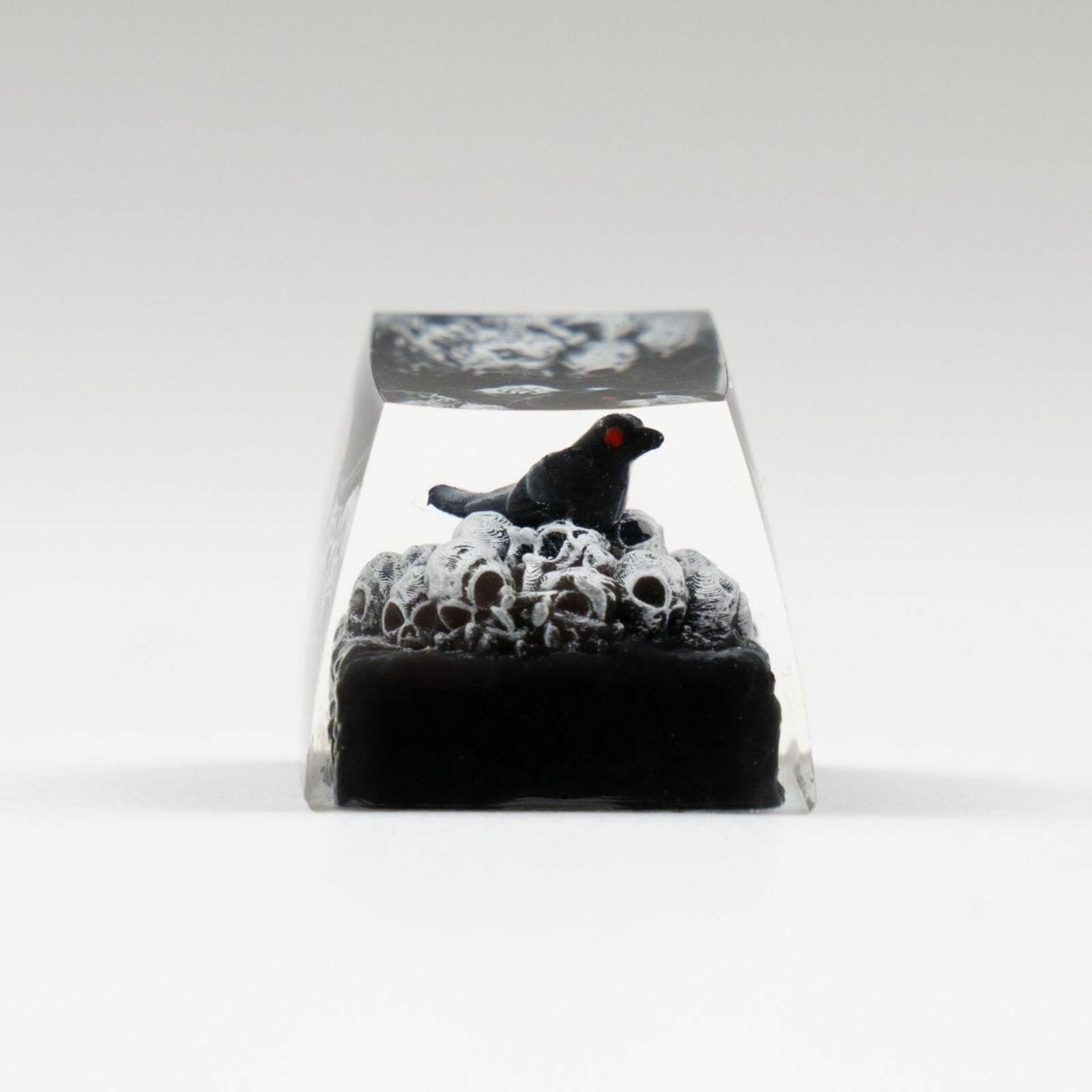 Кейкапы для механической клавиатуры Колпачки Raven&Crow: череп, смола, ручная работа, SA профиль, для MX Switch