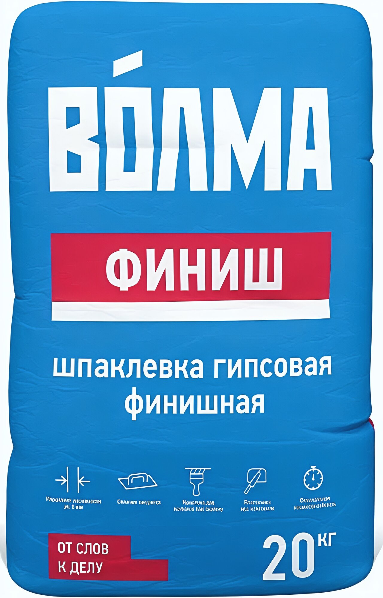 Волма Финиш шпатлевка финишная, гипсовая, для внутренних работ (20кг)