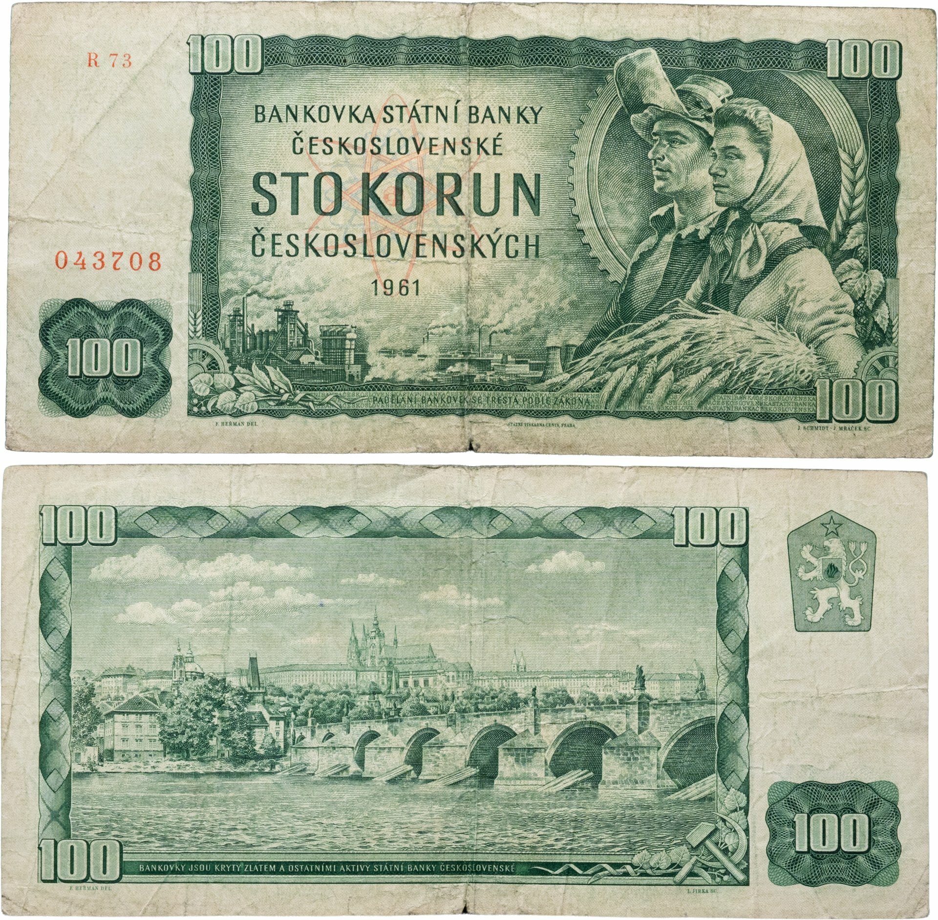 Чехословакия 100 крон 1961